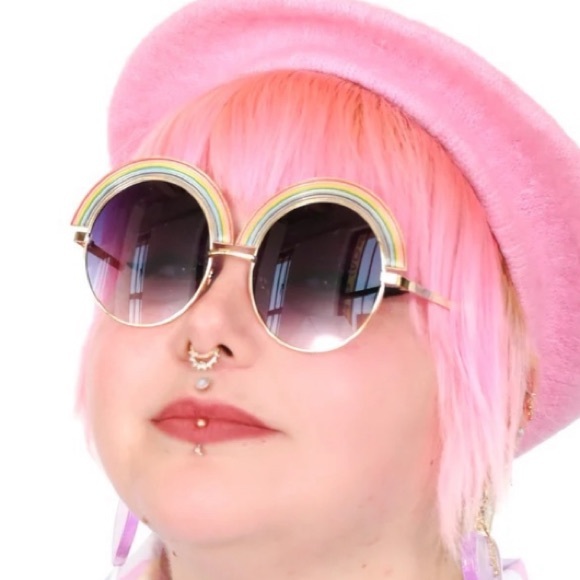unbranded | Accessories | Oversized Retro Rainbow Sunnies Sunglasses ...